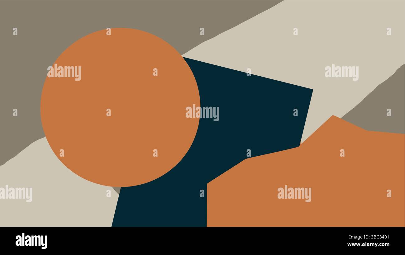 Shapes in earthy tones Stock Vector Images - Alamy
