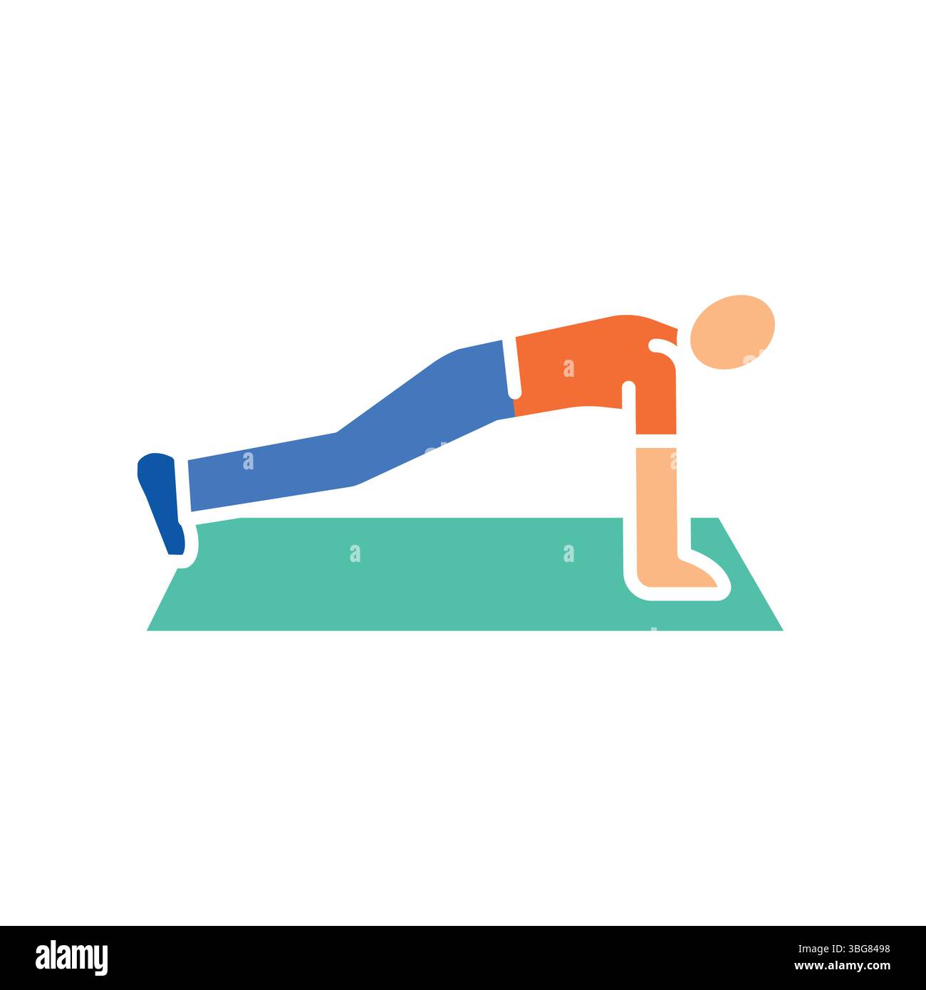 plank color flat icon for digital and print projects. Minimal clean ...