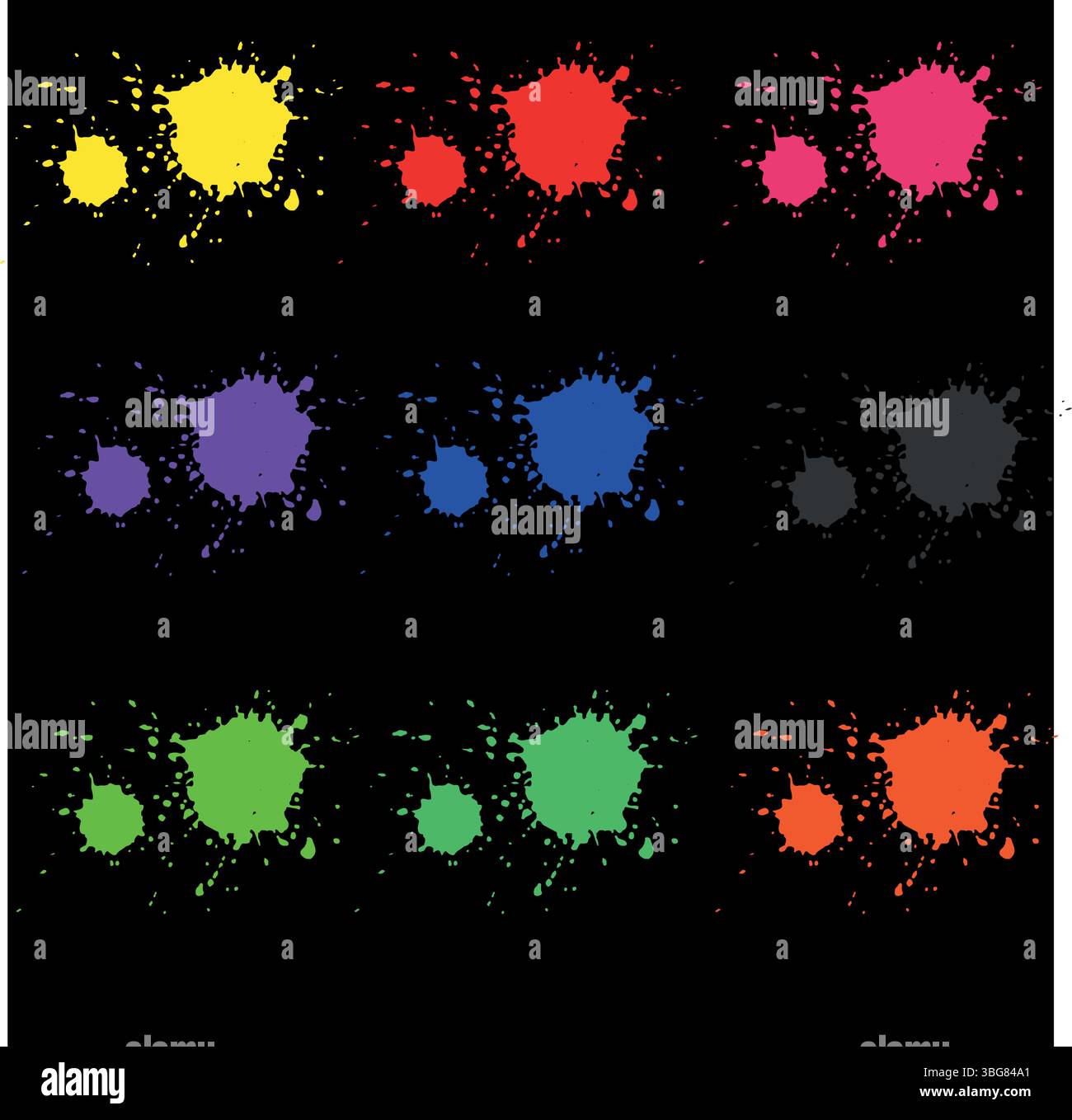 Dynamic wet ink splash Stock Vector Images - Alamy