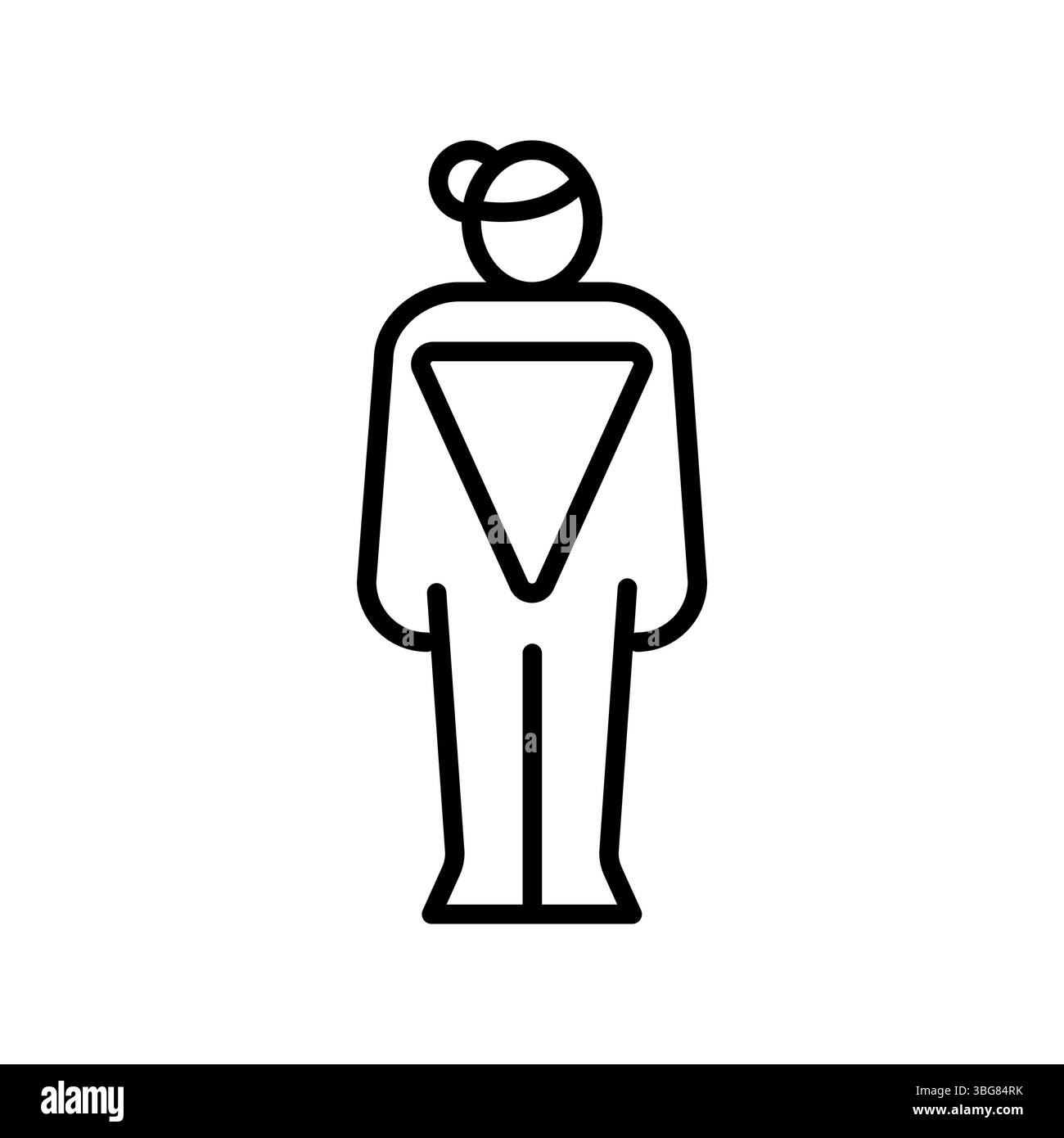 Confidence icon simple line Black and White Stock Photos & Images - Alamy