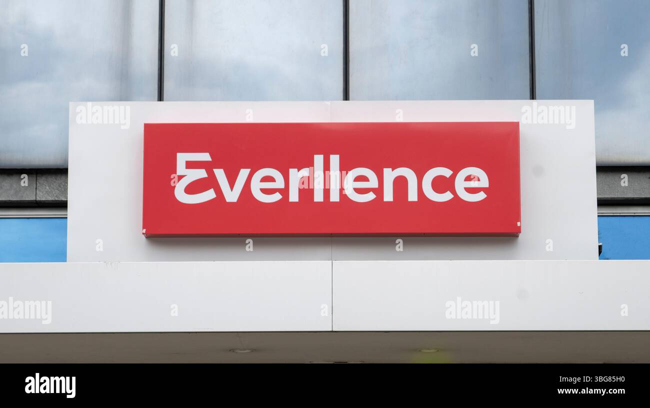 Augsburg, Germany. 04th June, 2025. A sign with the name "Everllence" stands in front of the ...