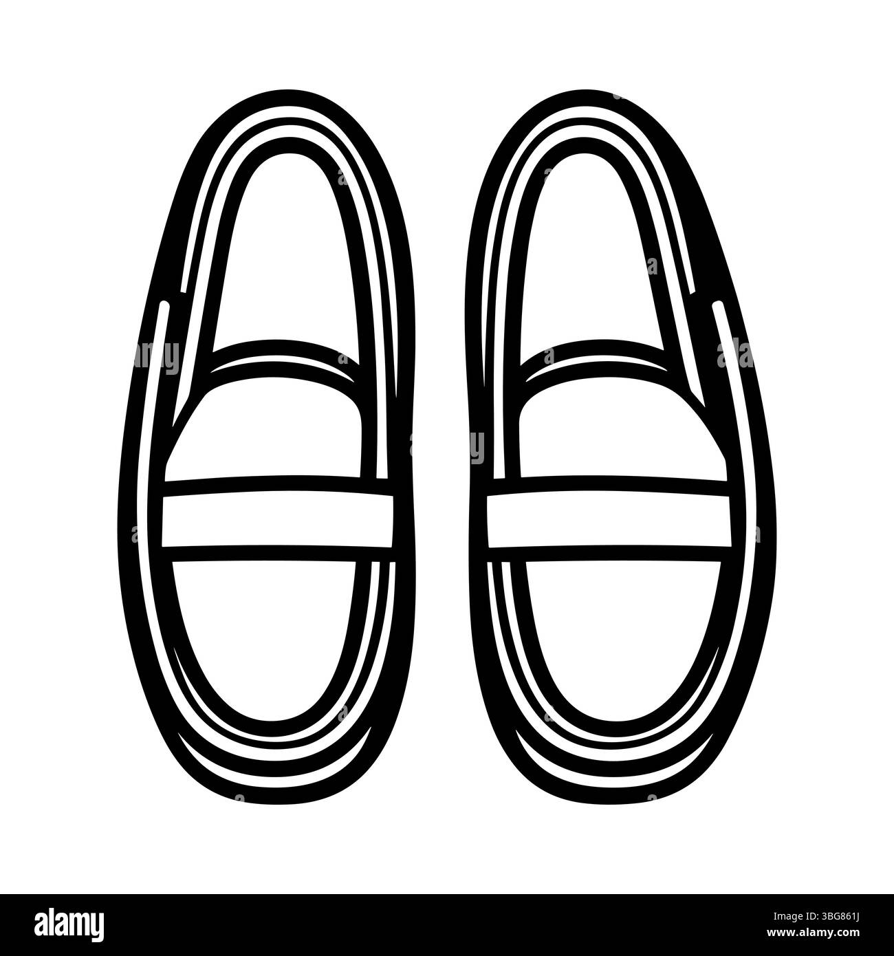 Leather loafers icon. Line art. Mens shoes concept, vector logo design ...