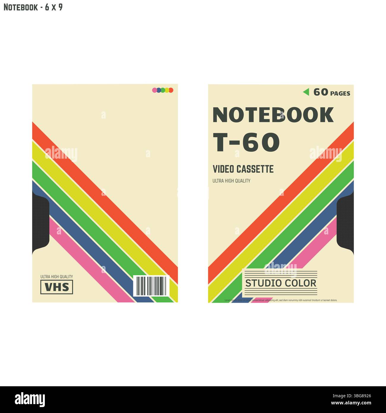 VHS cassette style notebook cover Stock Vector Image & Art - Alamy