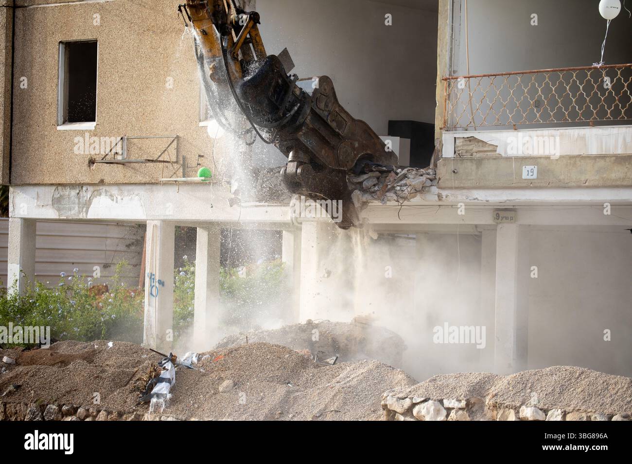 Givat Shmuel, Israel May 26, 2025: A construction company launches an ...