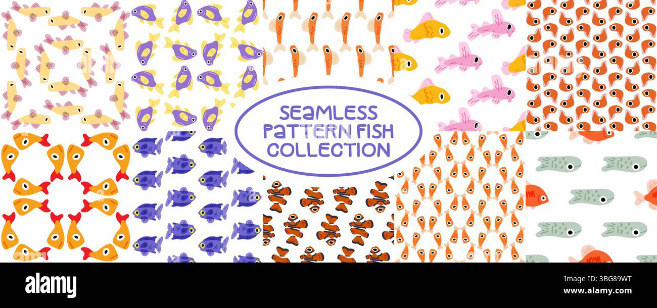 Stylized aquatic patterns hi-res stock photography and images - Alamy