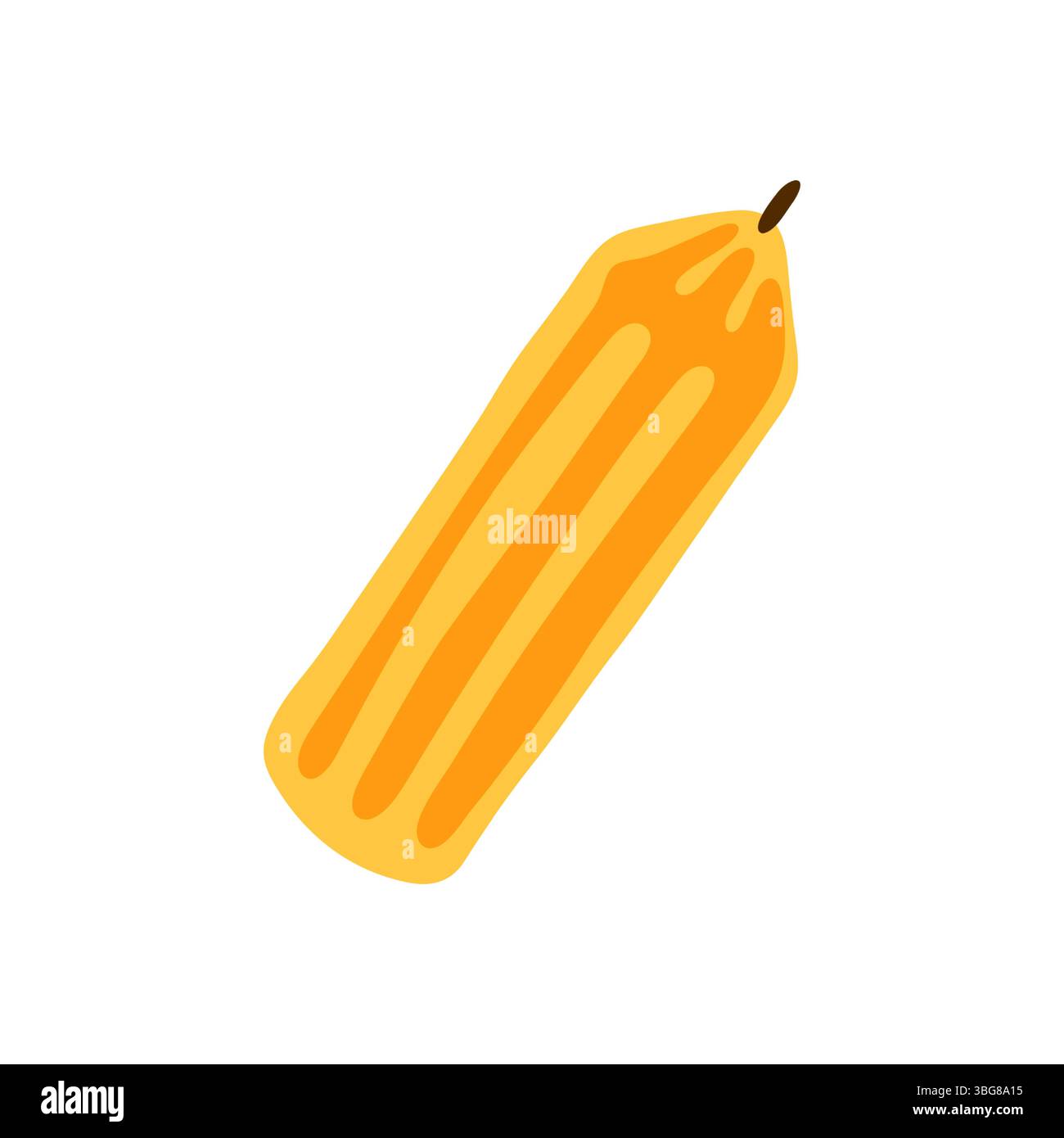 Cartoon Beeswax Candle Illustration Stock Vector Image & Art - Alamy