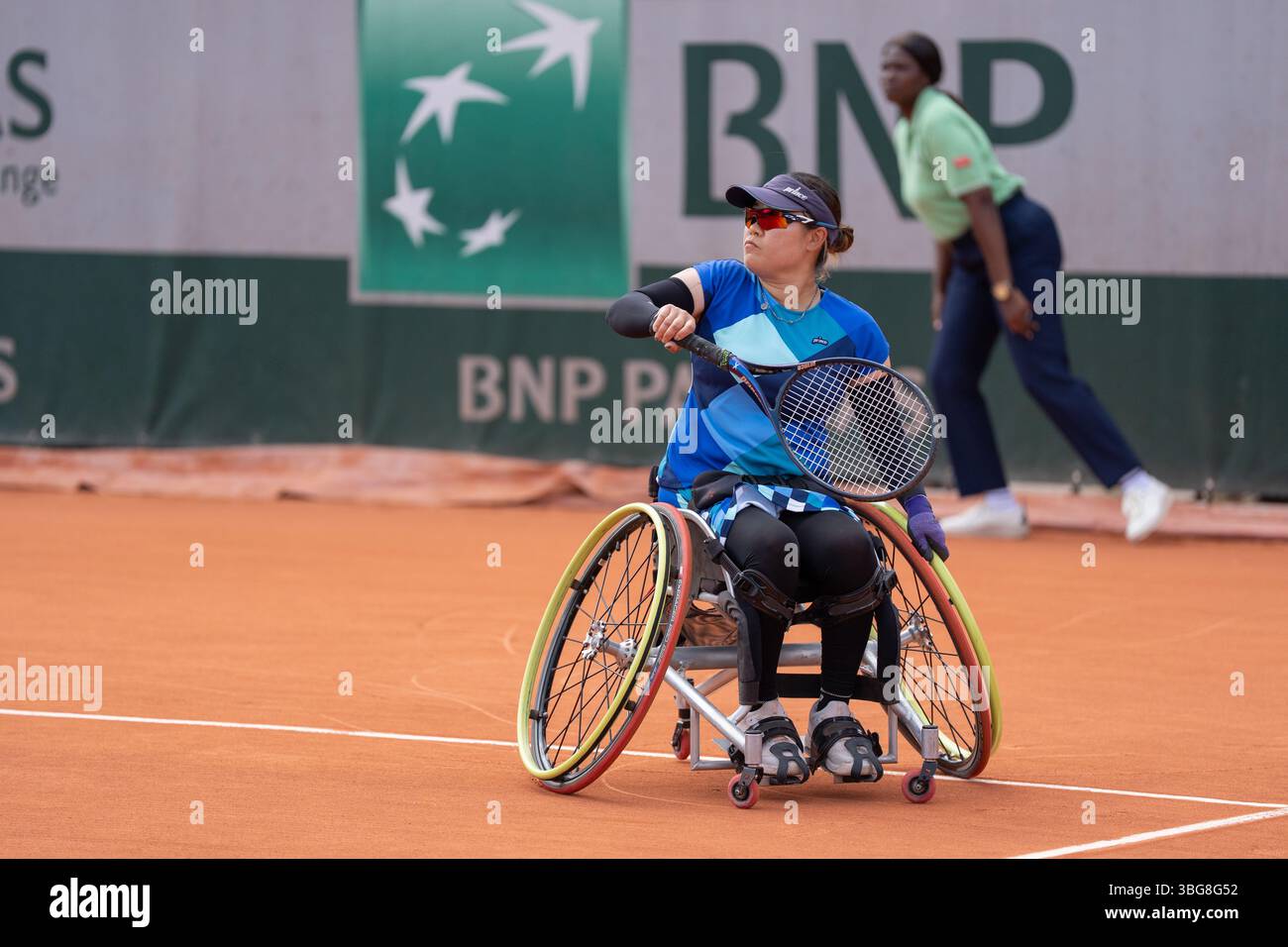 PARIS, FRANCE - JUNE 3: Ziying Wang of China during the French Open at ...