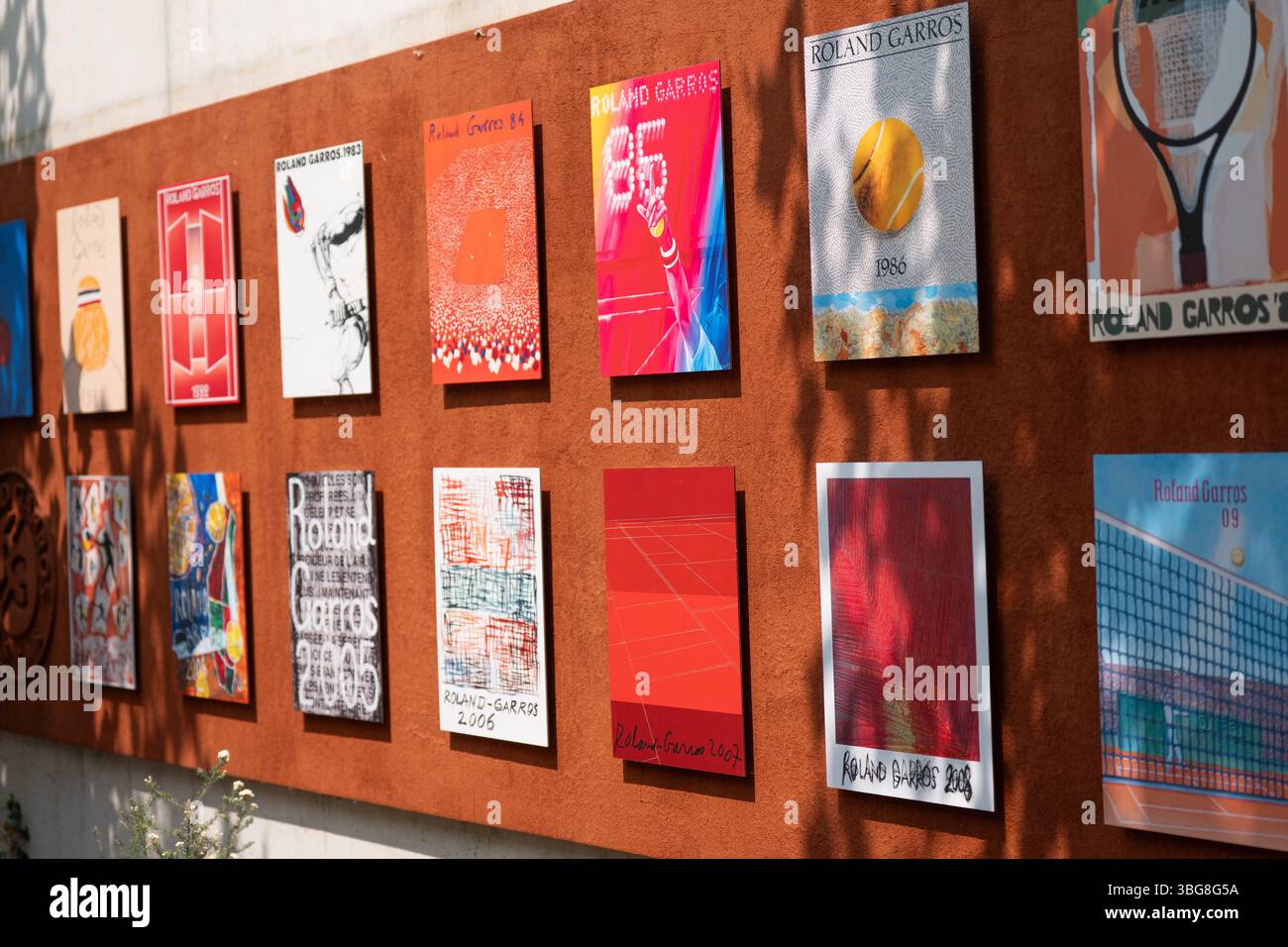 PARIS, FRANCE - JUNE 3: posters Roland Garros, atmosphere Roland Garros ...