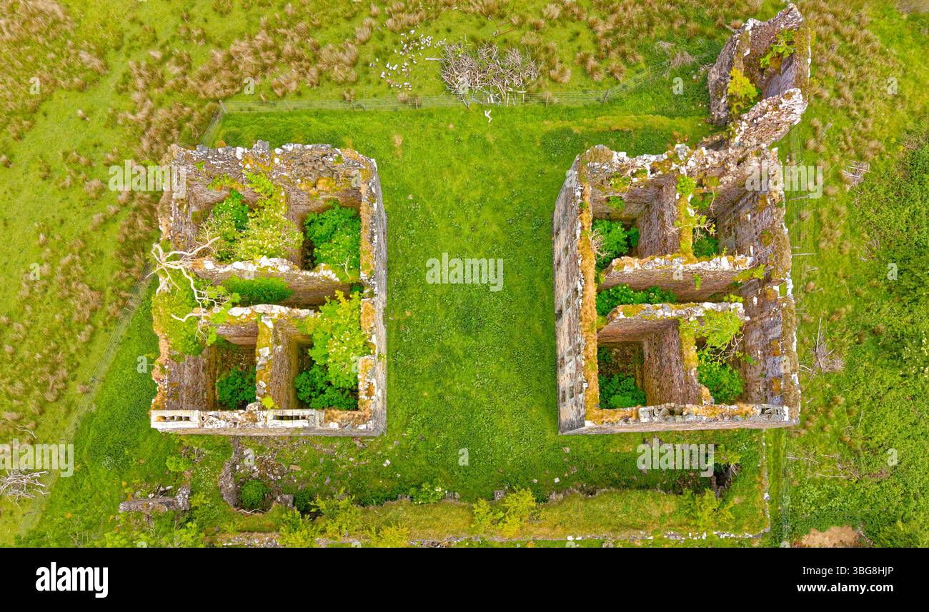 Bernera Barracks Glenelg Scotland built in 1717 ruins with trees ...