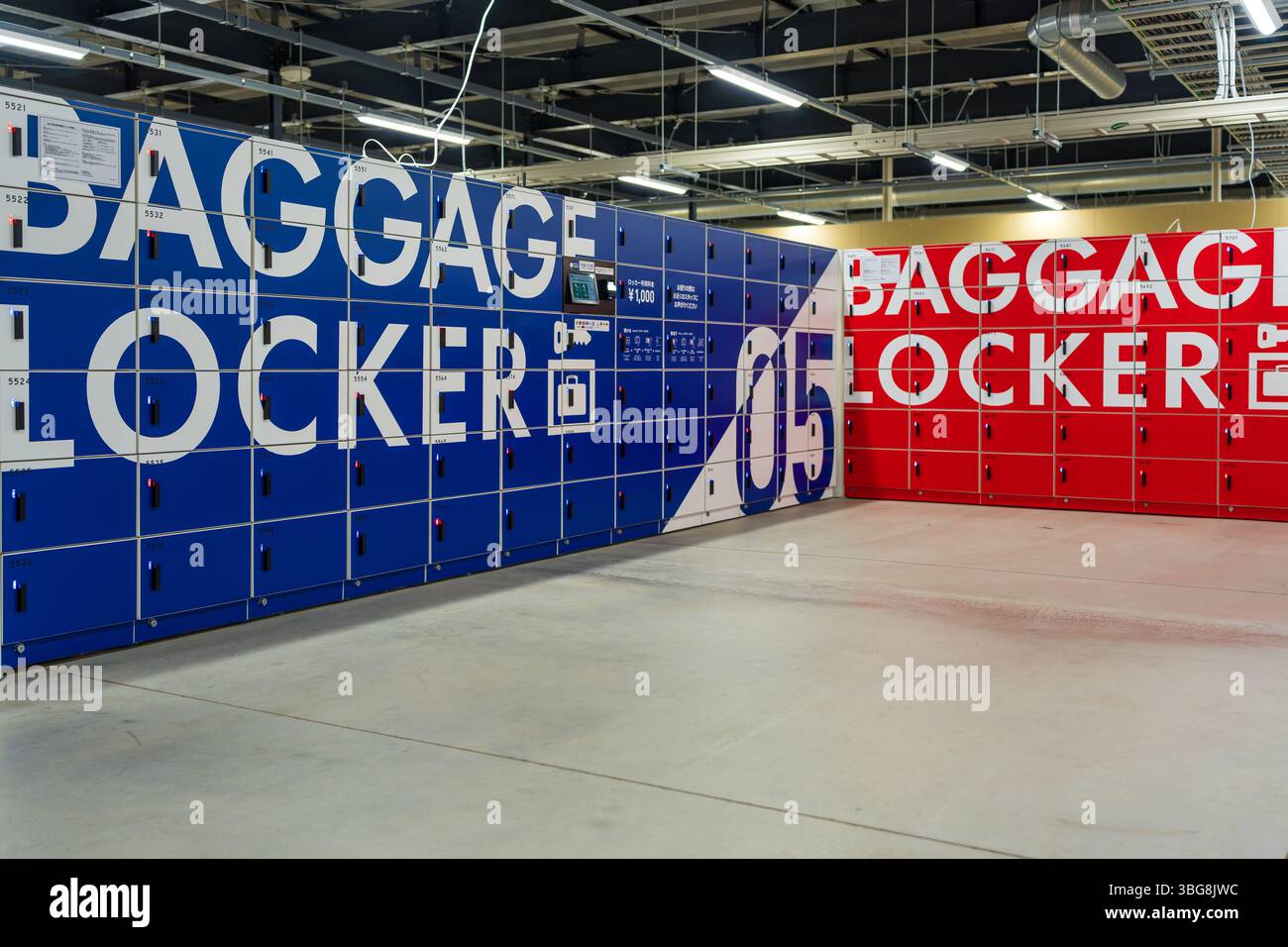 Osaka, Japan - June 1 2025 : Secure baggage lockers available for ...