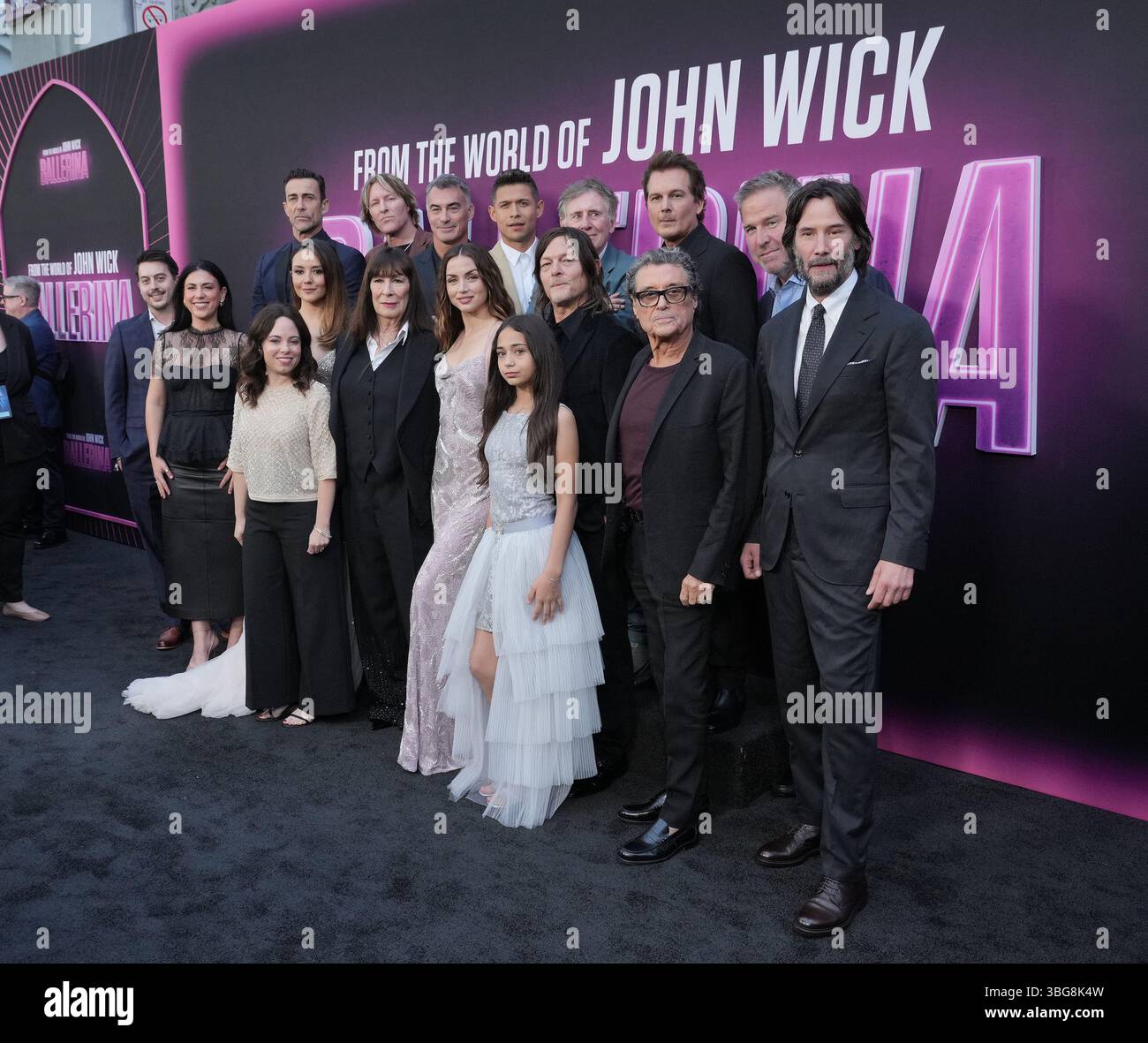 (L-R) BALLERINA Cast & Crew - Kaley Smalley Romo, Daniel Bernhardt ...