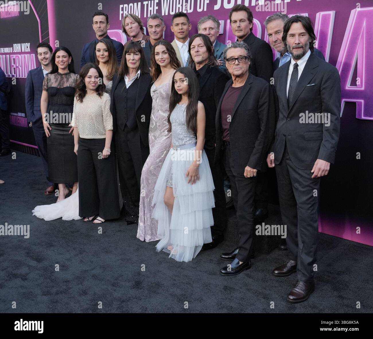 (L-R) BALLERINA Cast & Crew - Kaley Smalley Romo, Daniel Bernhardt ...