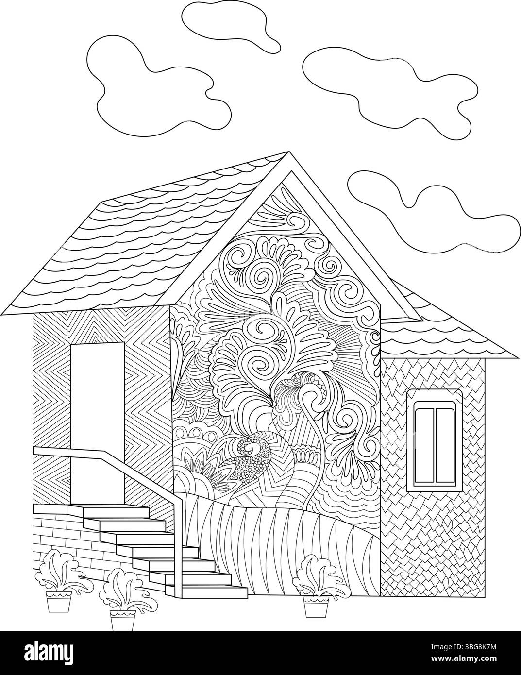 Ornate facade building on Stock Vector Images - Alamy