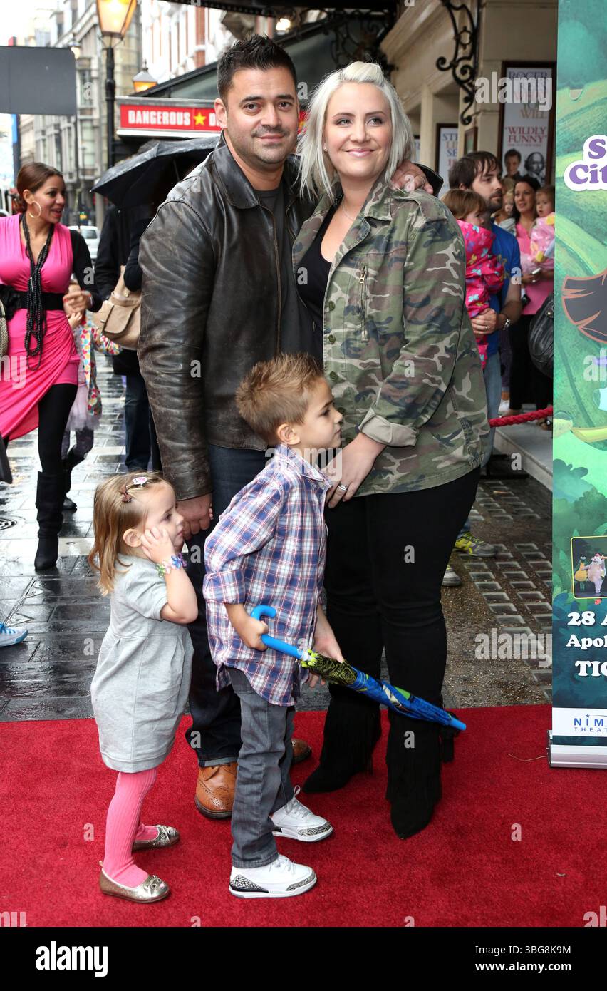 Claire Richards with her husband Reece and their daughter Daisy and son ...