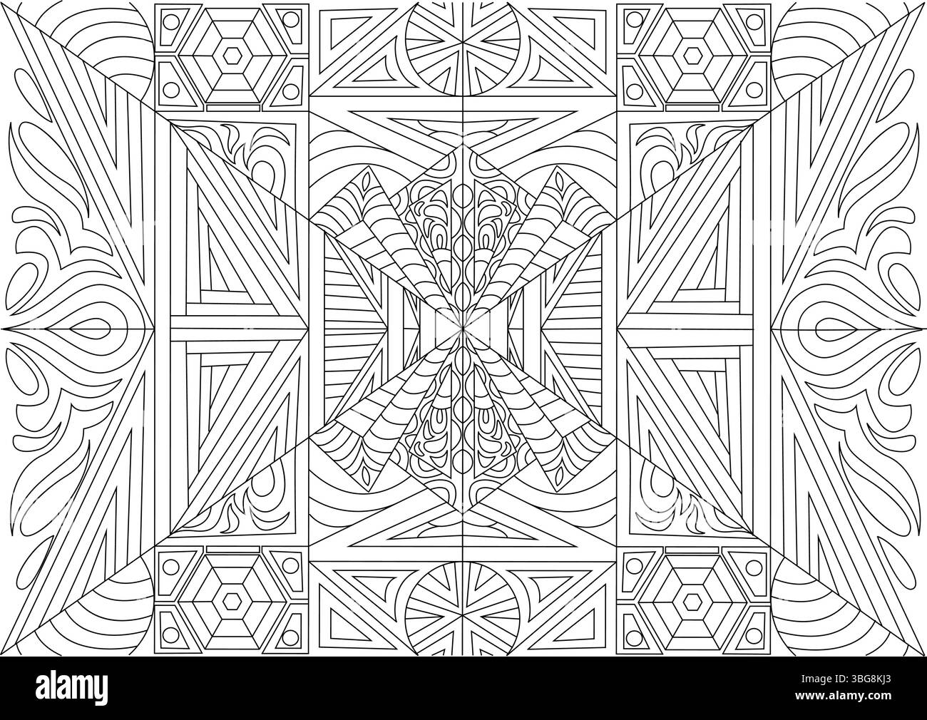 Digital line blend circle Black and White Stock Photos & Images - Alamy