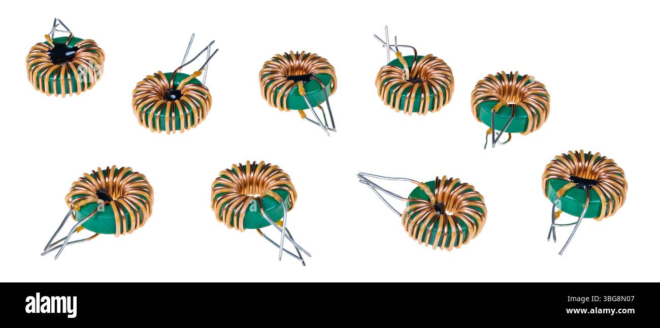 Copper winding electric current transformers hi-res stock photography ...