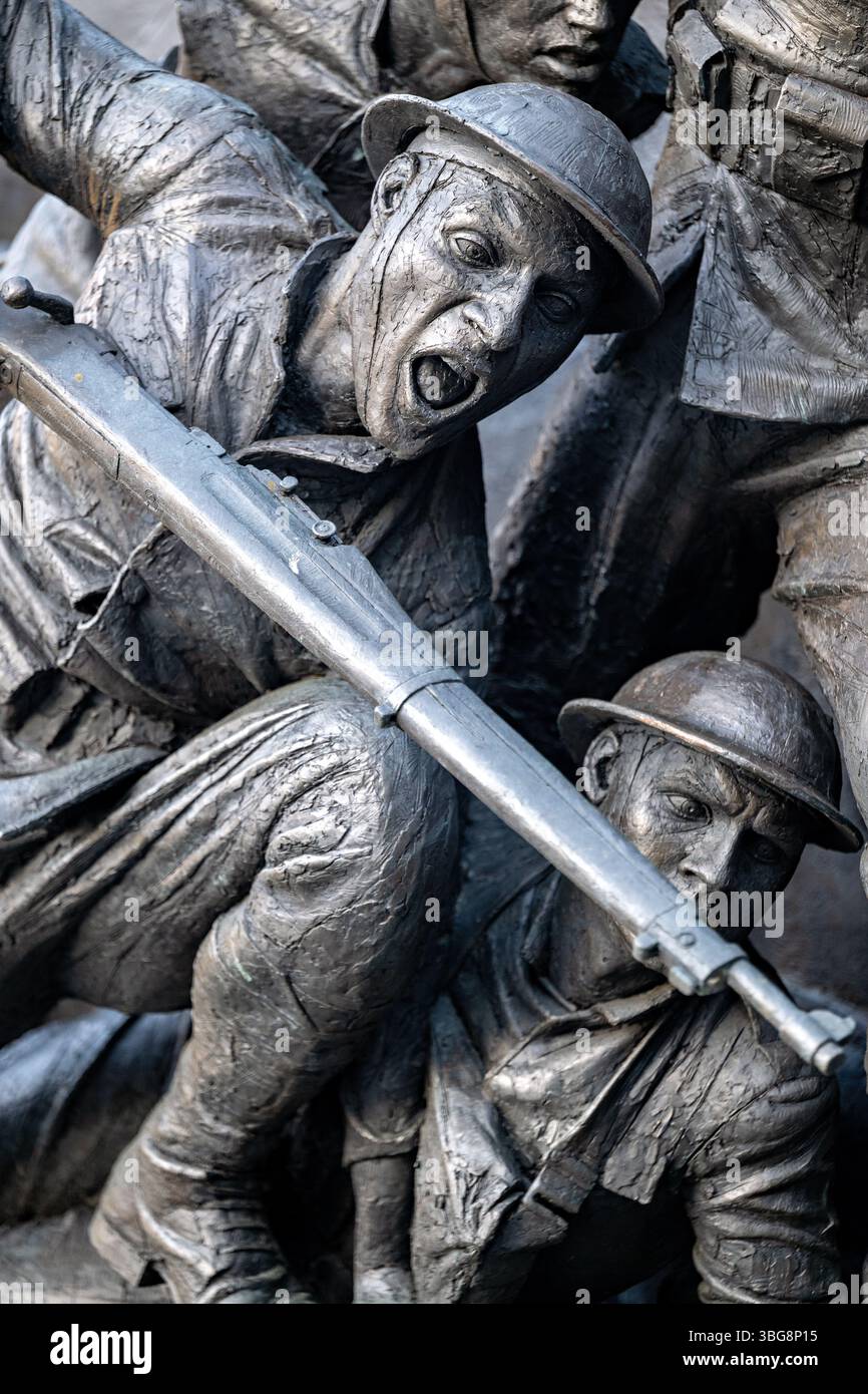 WASHINGTON DC — The bronze relief sculpture "A Soldier's Journey ...