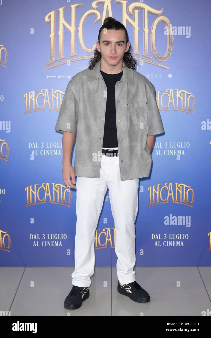 Rome, Italy. 04th June, 2025. Massimo Pio Giunto attends the photocall of movie "Incanto" at ...