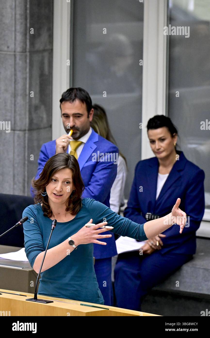 Brussels, Belgium. 04th June, 2025. PVDA's Line De Witte pictured ...