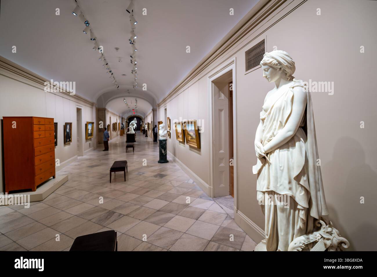 WASHINGTON, DC — A marble sculpture titled Sappho, created around 1870 ...