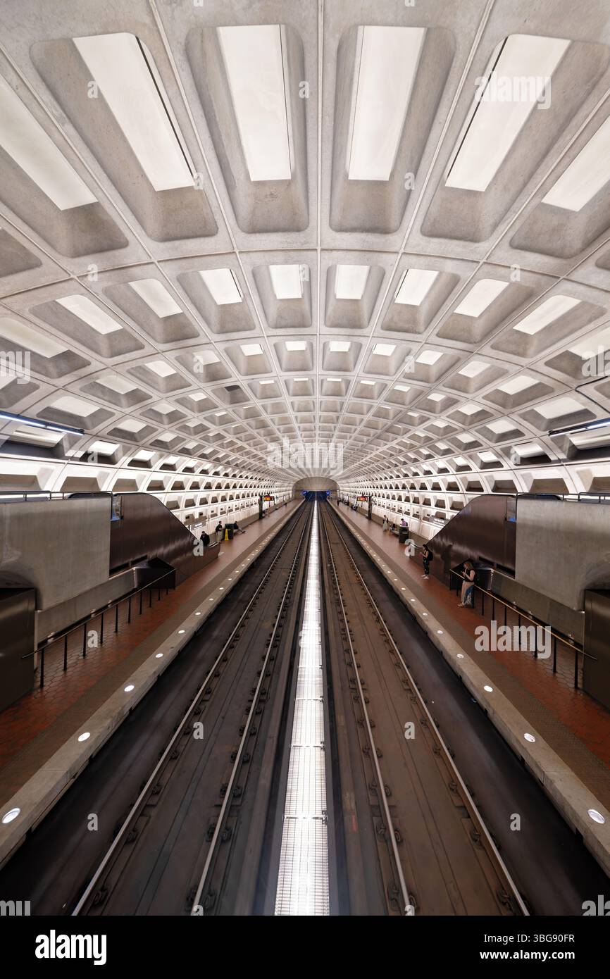 ARLINGTON, Virginia — The Washington Metro station at Virginia Square ...