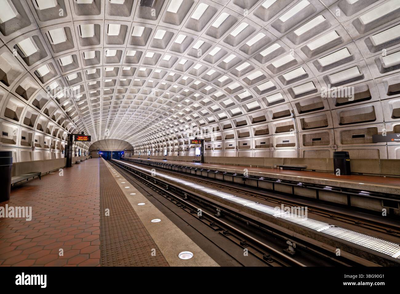 ARLINGTON, Virginia — The Washington Metro station at Virginia Square ...