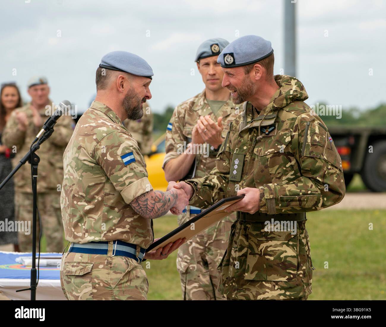The Prince of Wales, Colonel-in-Chief, the Army Air Corps (AAC), (right ...