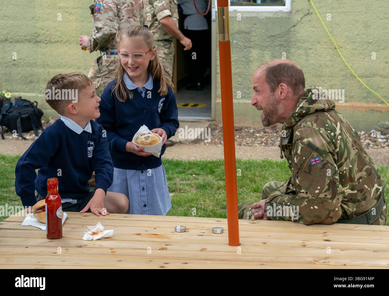 The Prince of Wales, Colonel-in-Chief, the Army Air Corps (AAC), talks ...