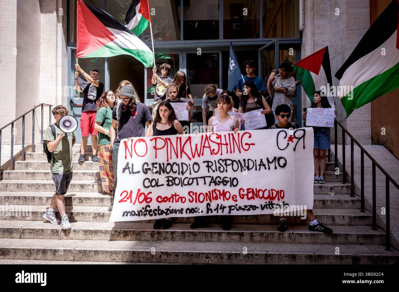 Demonstration against genocide in Palestine ROME, ITALY - JUNE 4 ...