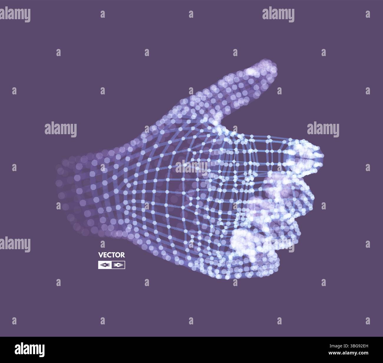 Human Arm. Hand Model. Connection structure. Future technology concept ...