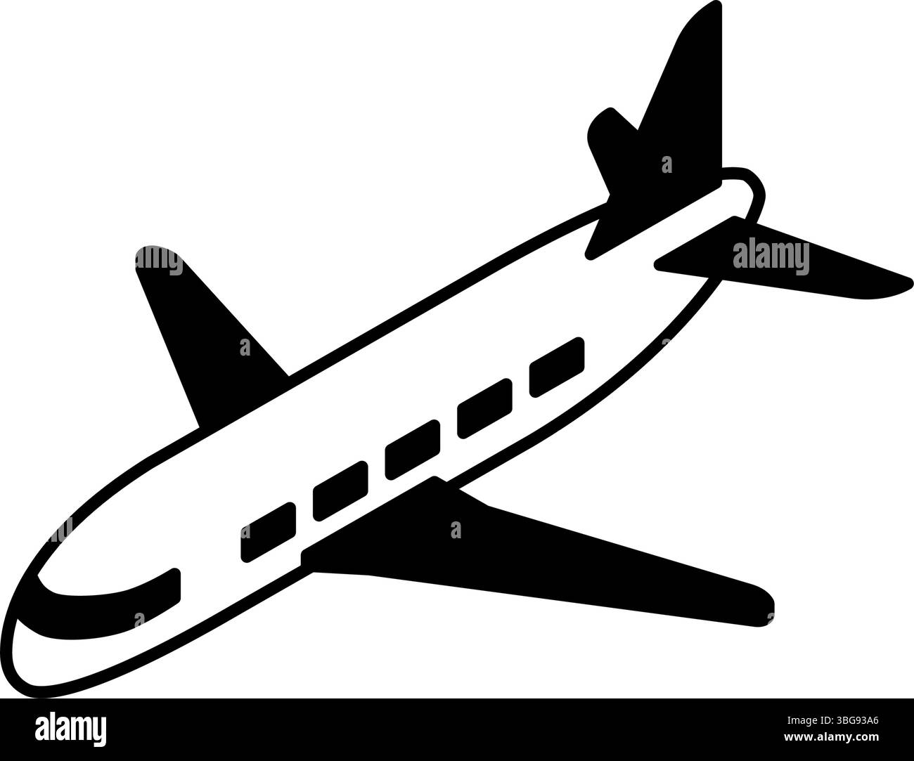 Vehicle icons, simple and cute isometric black and white line drawing ...