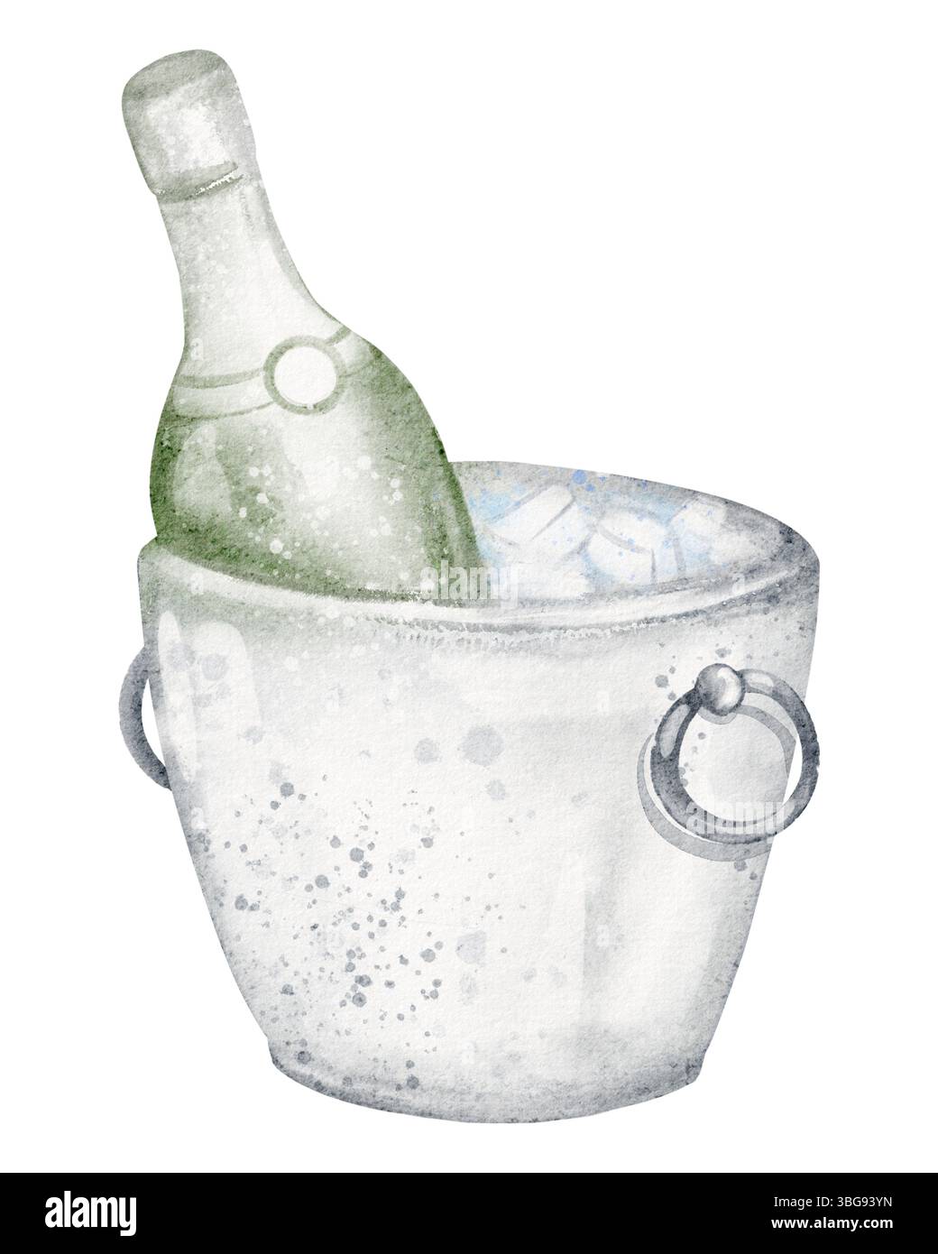 Watercolor hand drawn illustration Cut Out Stock Images & Pictures - Alamy