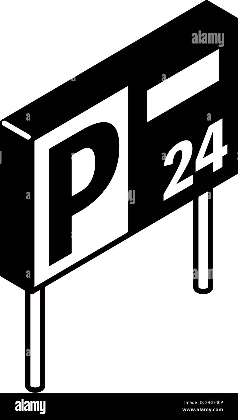 Simple and cute isometric black and white line drawing icons for ride ...