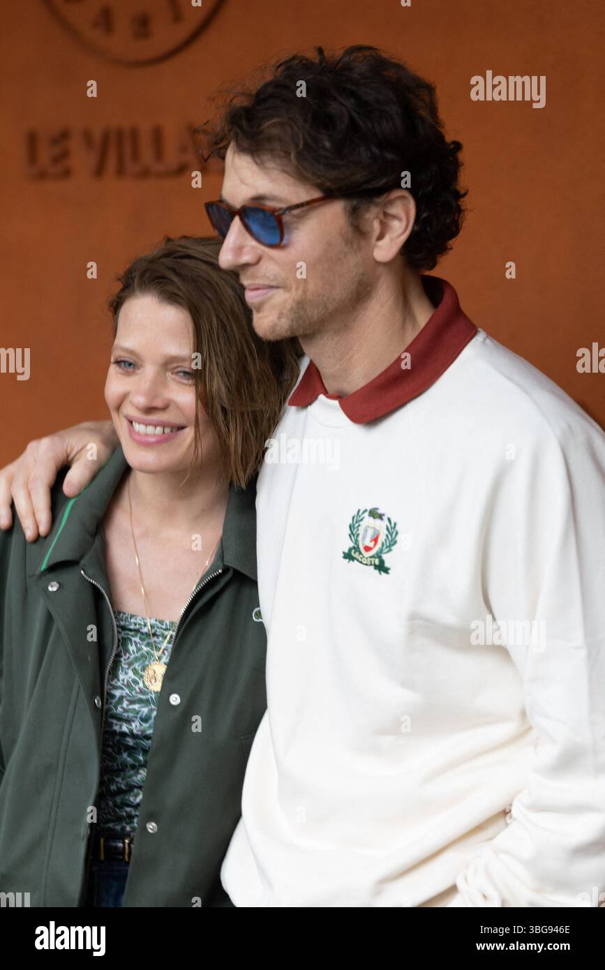 Paris, France. 04th June, 2025. Melanie Thierry, Raphael Haroche at Village session during the ...