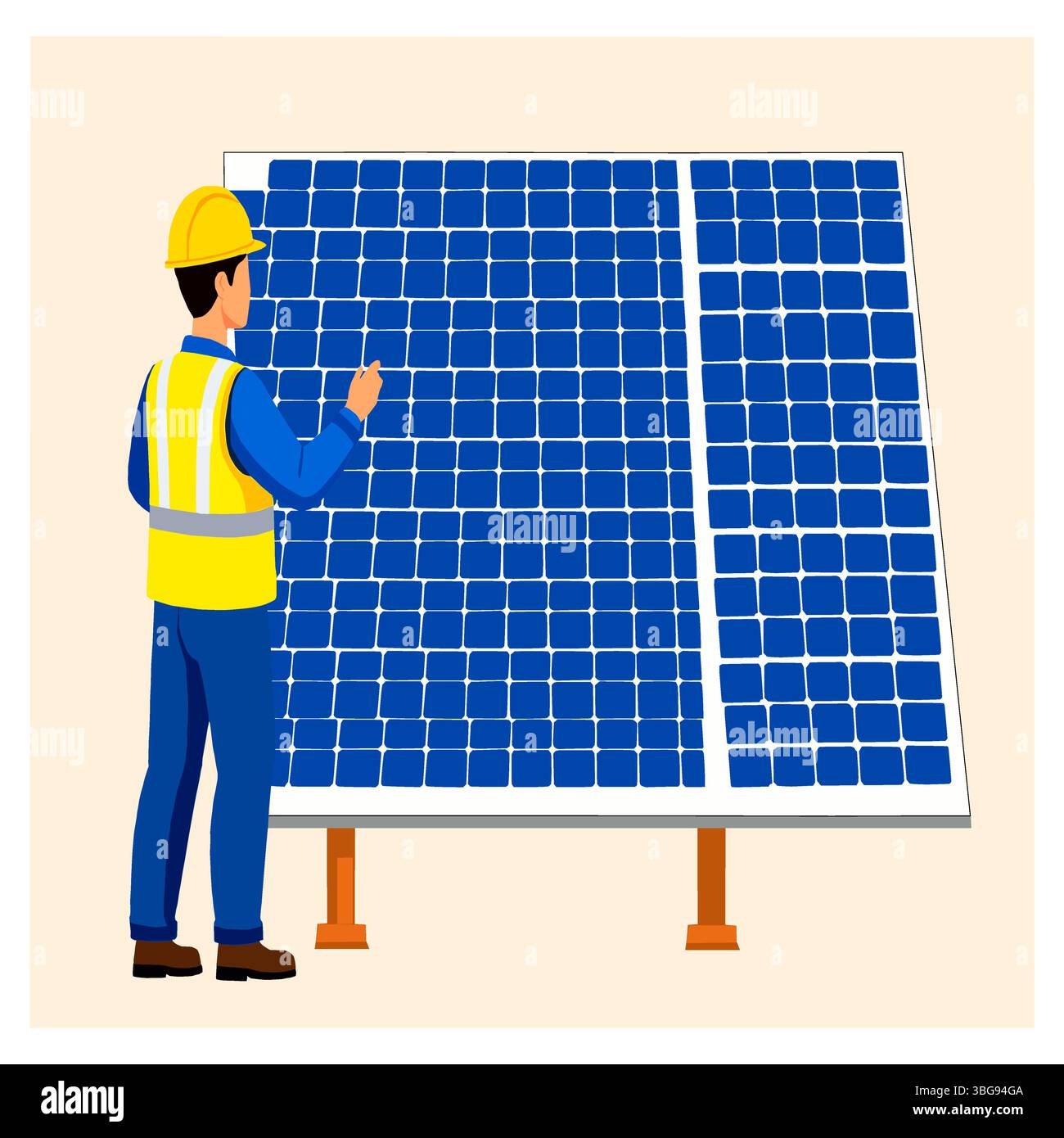 Inspecting hat Stock Vector Images - Alamy