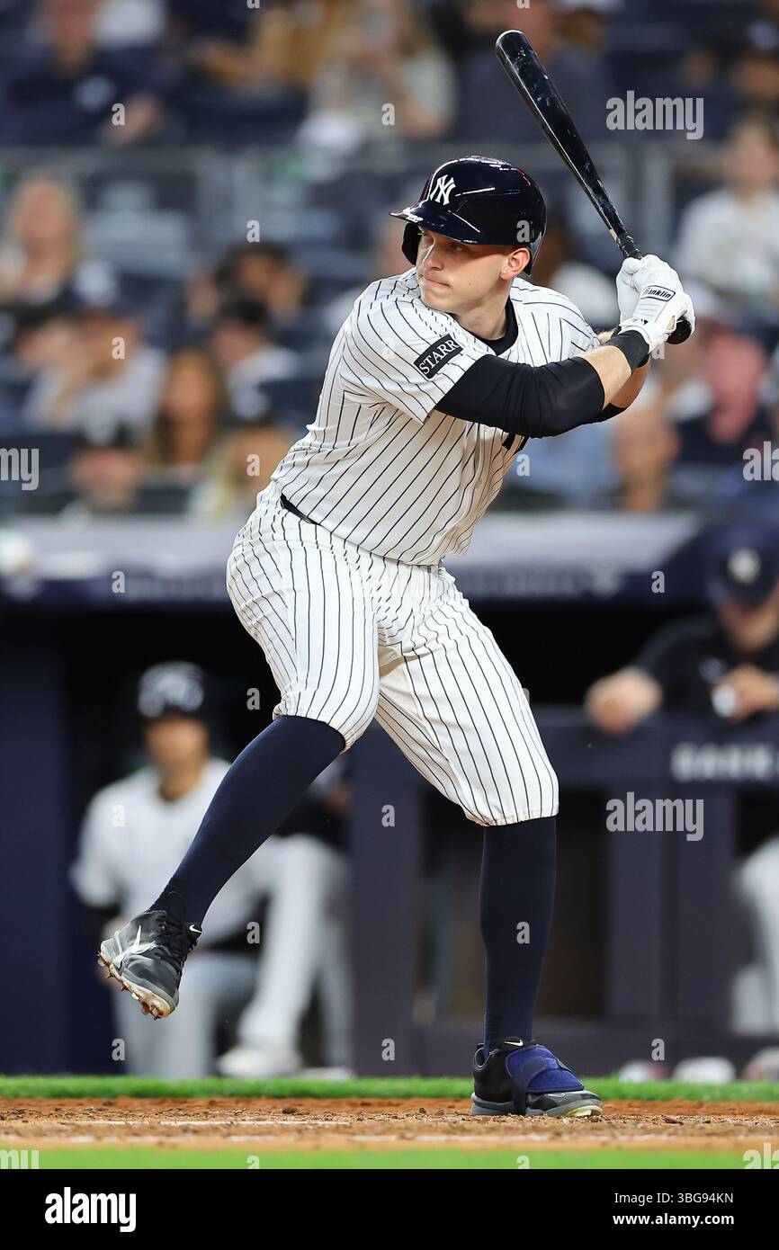 BRONX, NY - JUNE 03: Ben Rice #22 of the New York Yankees at bat during ...