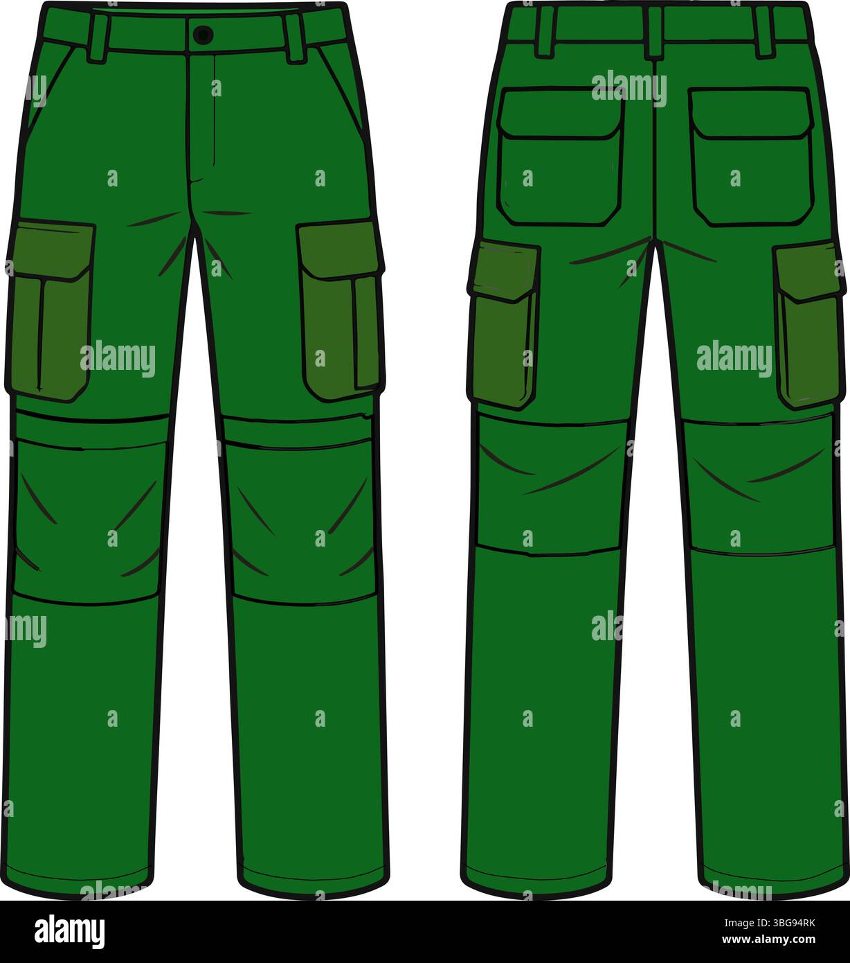 Cargo pants vector vectors hi-res stock photography and images - Alamy
