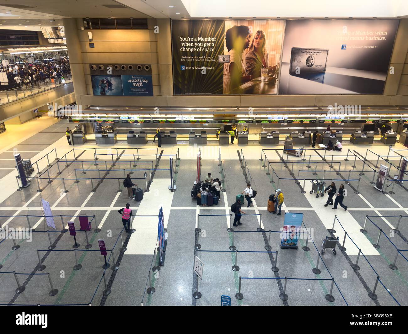 17 MAY 2025 - Los Angeles, USA - The departures and checkin area of LAX ...