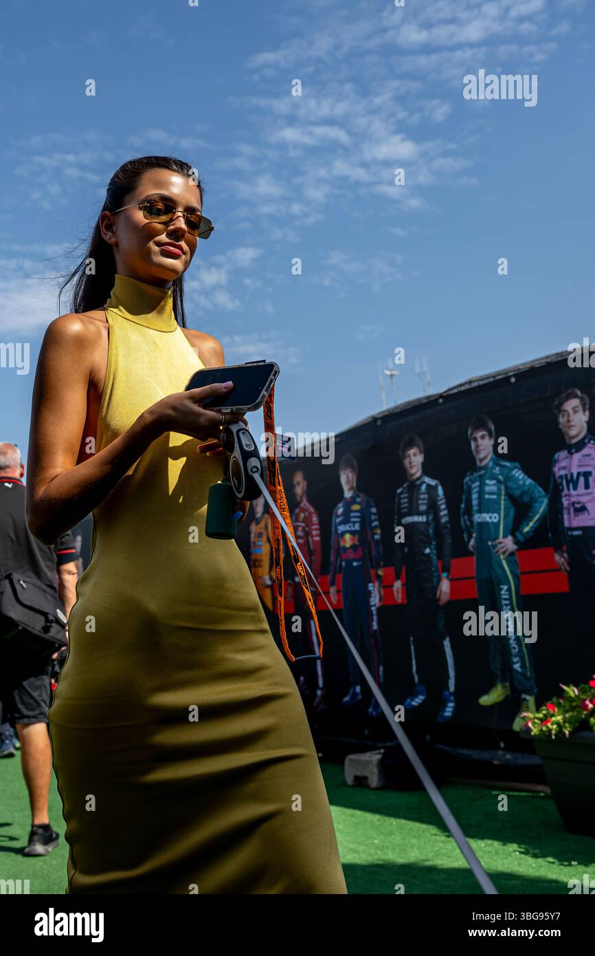 Montmelo, Spain, 01 Jun 2025, Kika Cerqueira Gomes, Pierre Gasly's ...