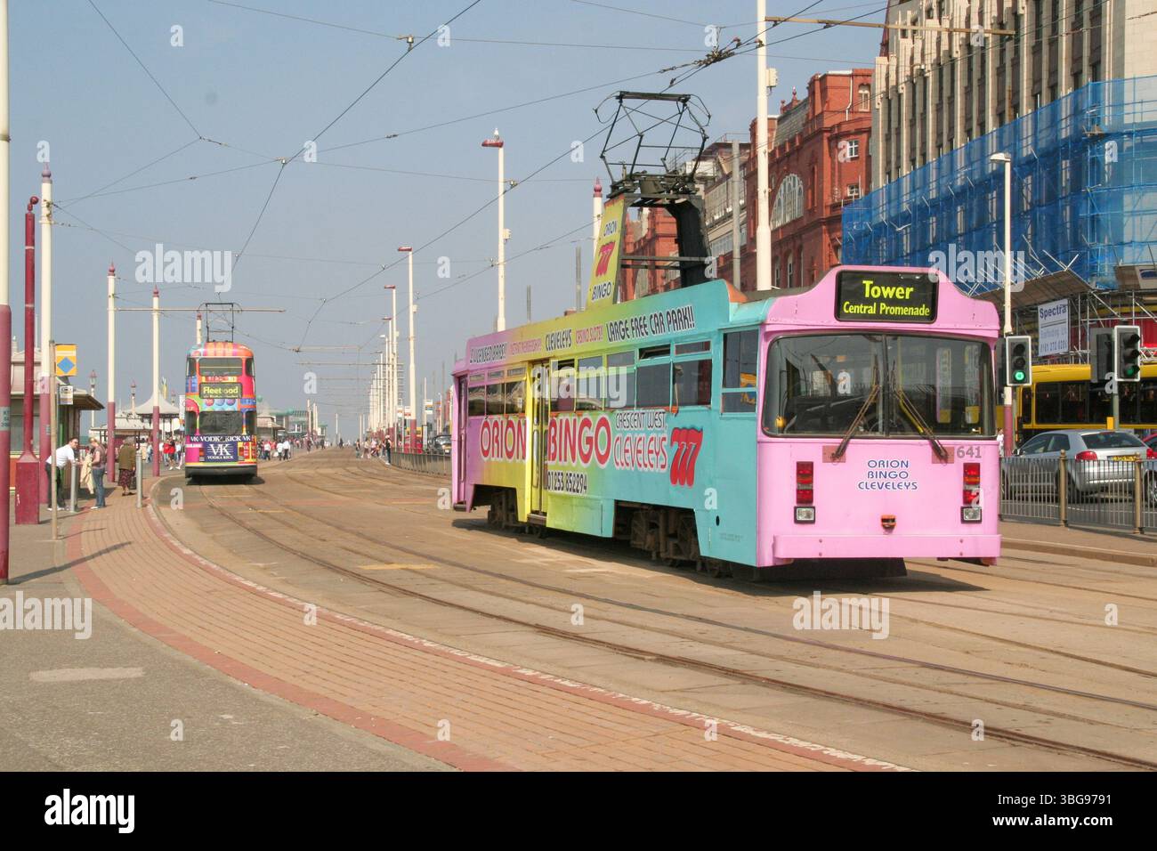 A Blackpool tram at Blackpool Stock Photo - Alamy