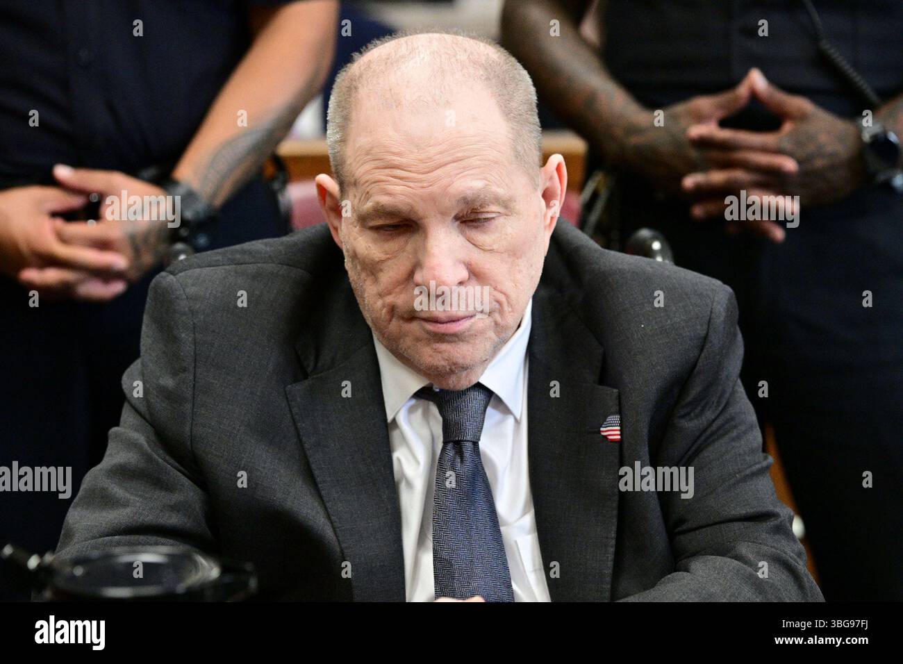 Harvey Weinstein appears in state court in Manhattan for his retrial on ...