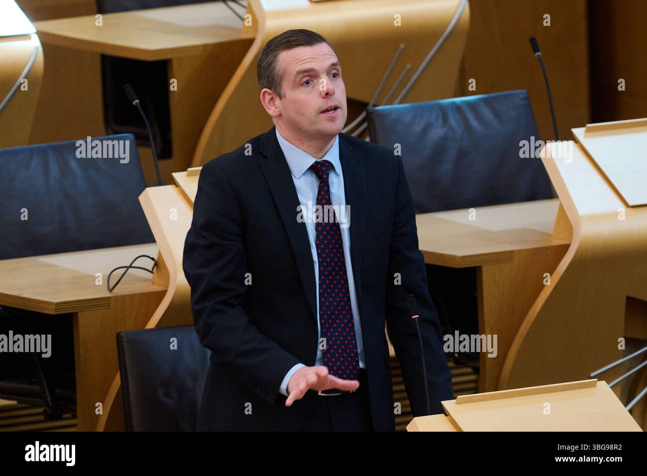 Edinburgh Scotland, UK 04 June 2025. Douglas Ross MSP at the Scottish ...