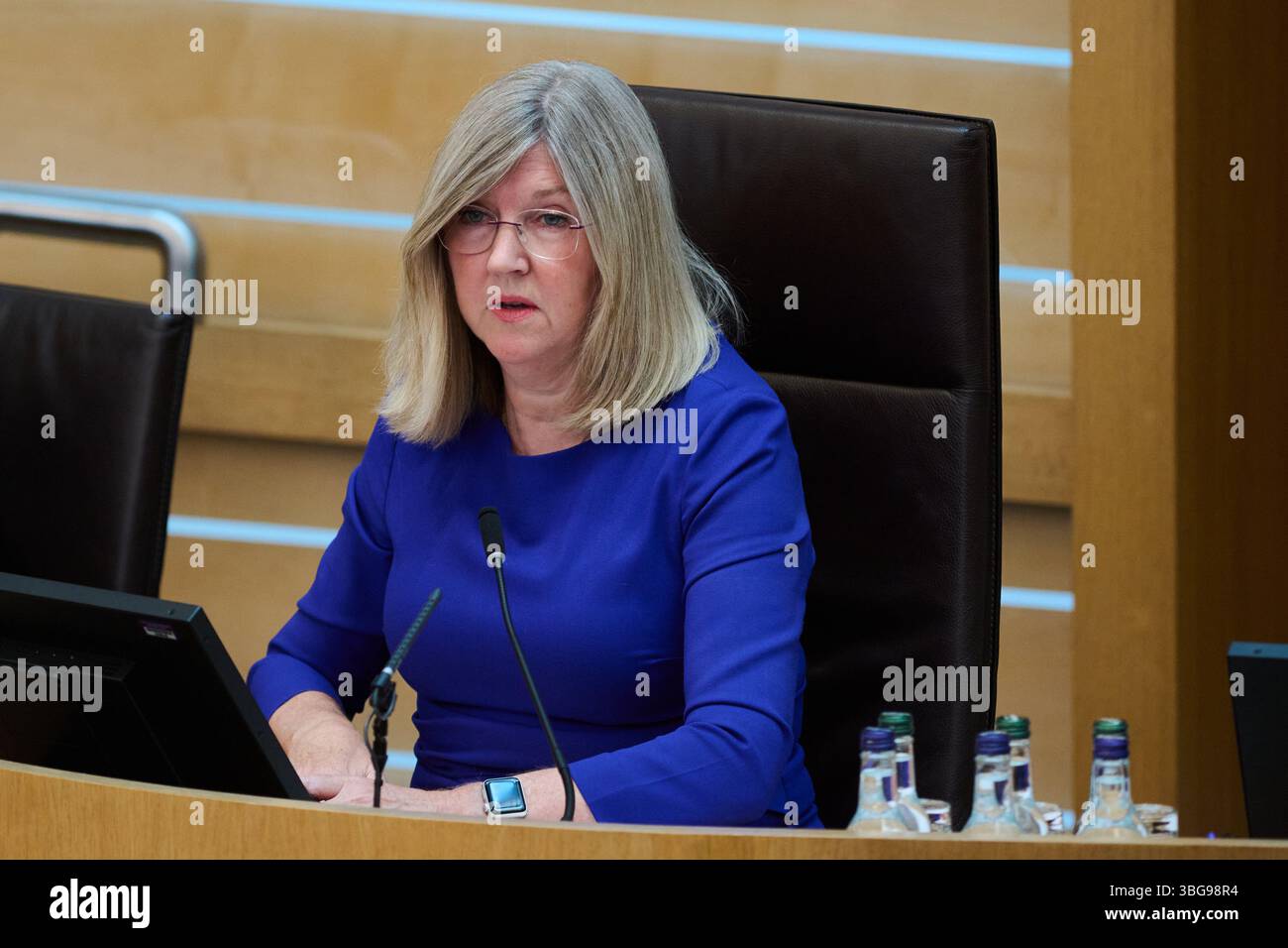 Edinburgh Scotland, UK 04 June 2025. Presiding Officer of the Scottish ...