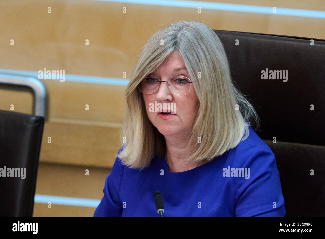 Edinburgh Scotland, UK 04 June 2025. Presiding Officer of the Scottish ...