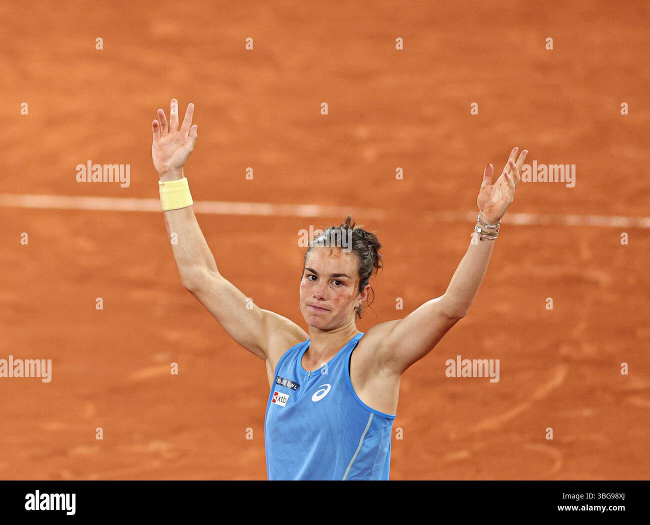 Paris, France. 4th June, 2025. Lois Boisson celebrates winning the ...