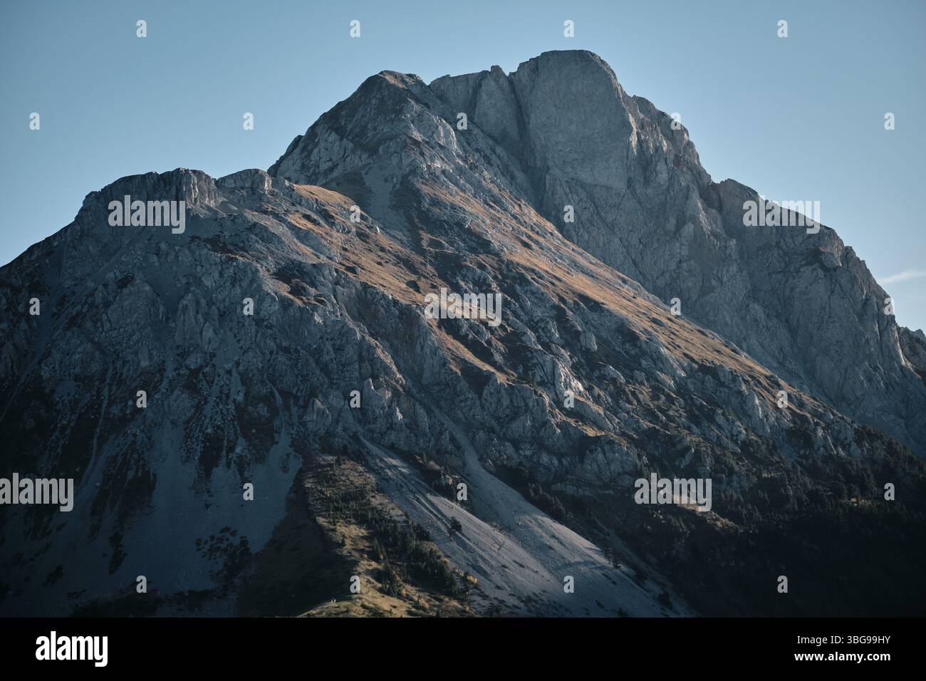 Dramatic view of Komovi mountains in Montenegro during autumn ...