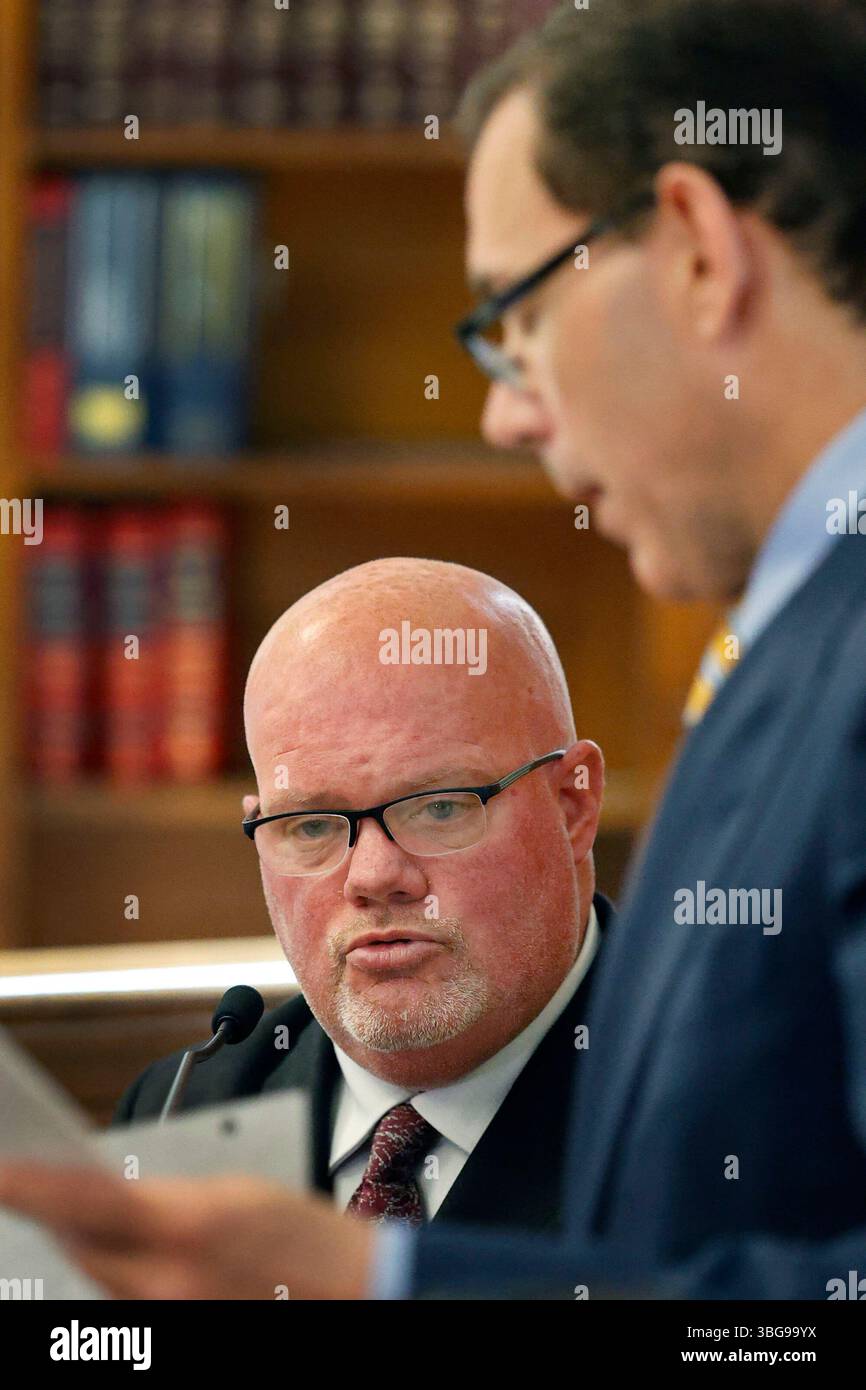 Canton DPW snowplow drier Brian Loughran is cross examined on the ...