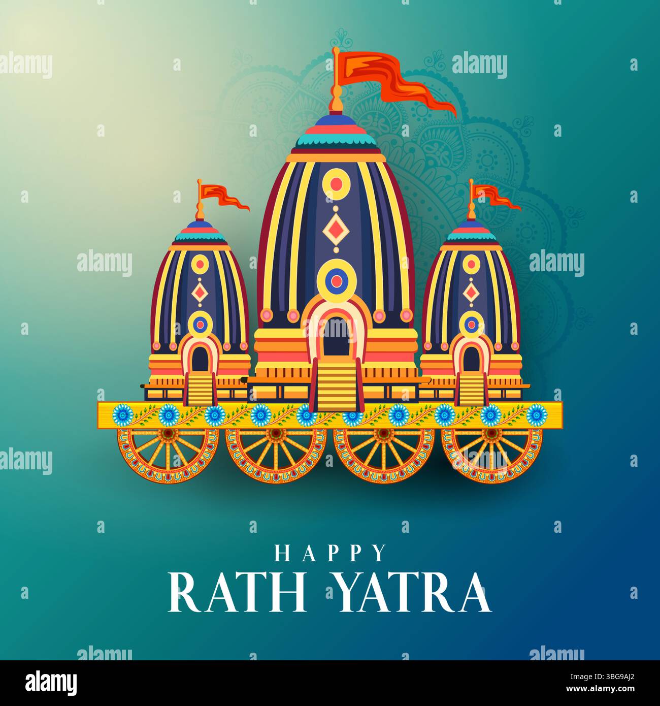 Chariot of Lord Jagannath, Balabhadra and Subhadra on annual Rathayatra ...