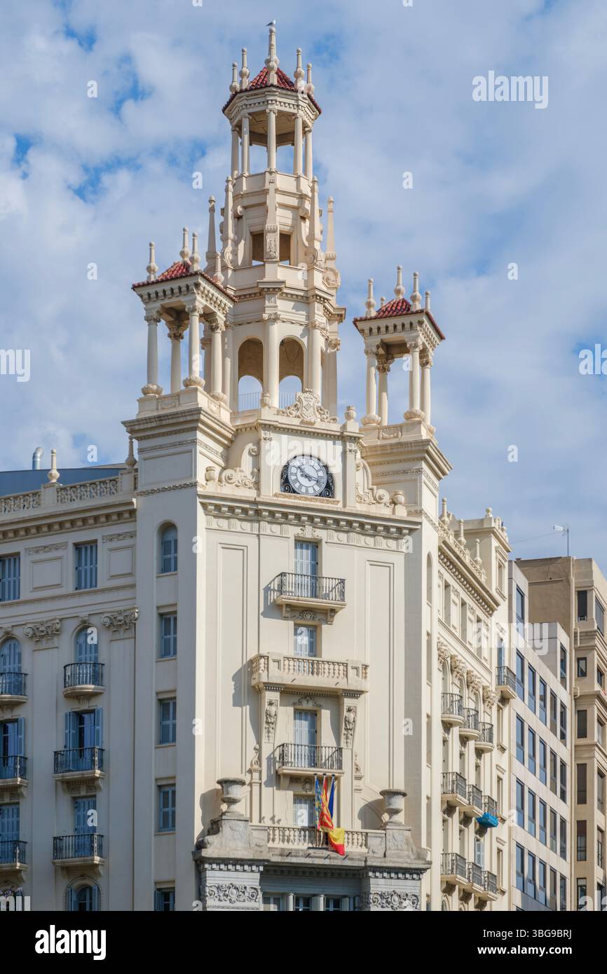 Magnificent Casa del Chavo Building In Valencia With Grand Clock Tower ...