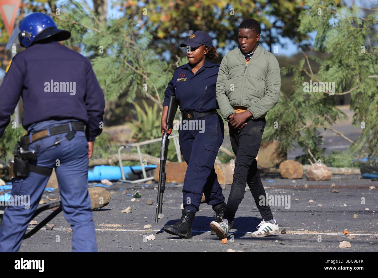 Students protest in Mthatha, South Africa South African police arrest a ...